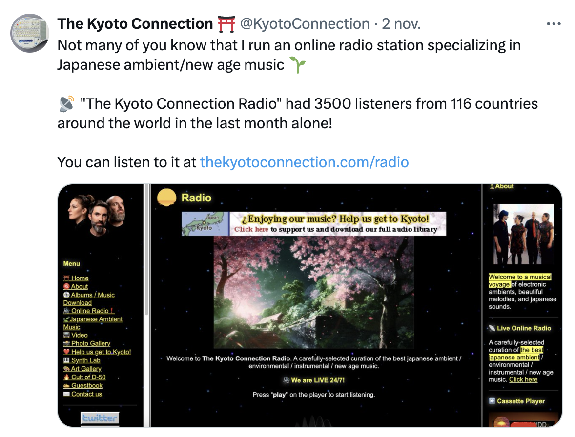 NOV 2024 Update: Action! – The Kyoto Connection